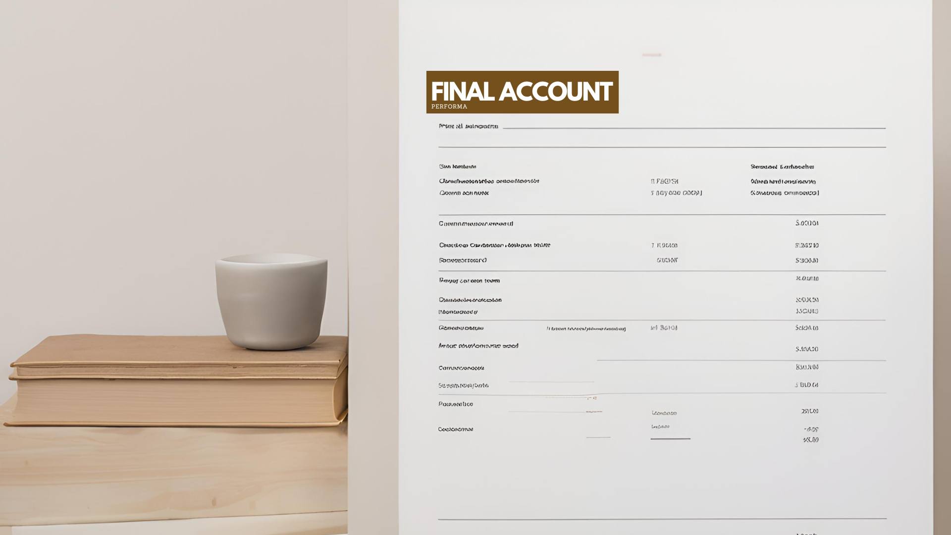 What is Final Account: Definition and Adjustments